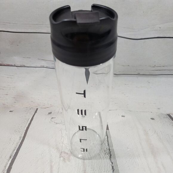 Tesla | Dining | Tesla Water Bottle By H2go Tesla Motors Glass Water ...